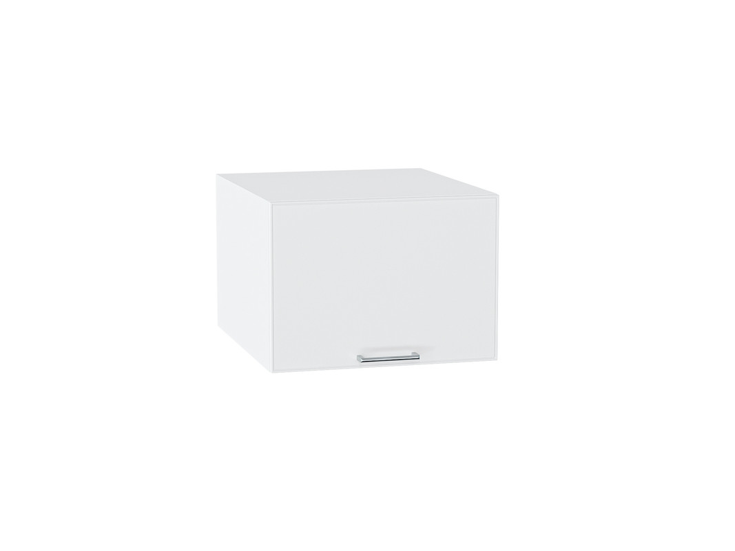 Навесной шкаф горизонтальный Сурская мебель Мемфис Белый, 50х57,4х38,5