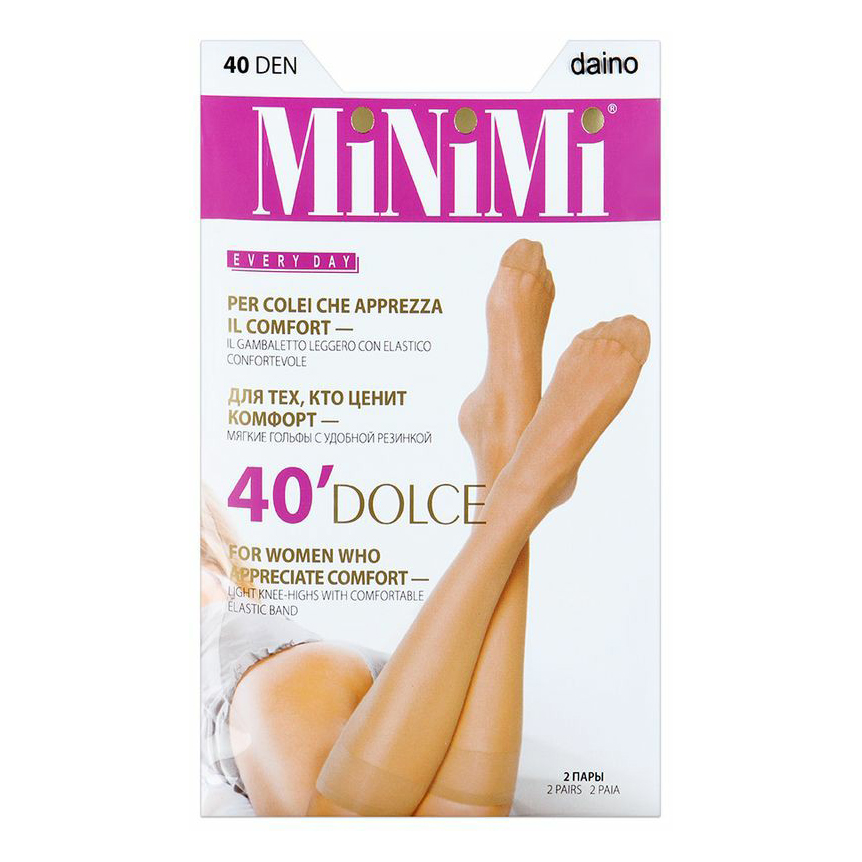 Гольфы женские Minimi Basic бежевые OS