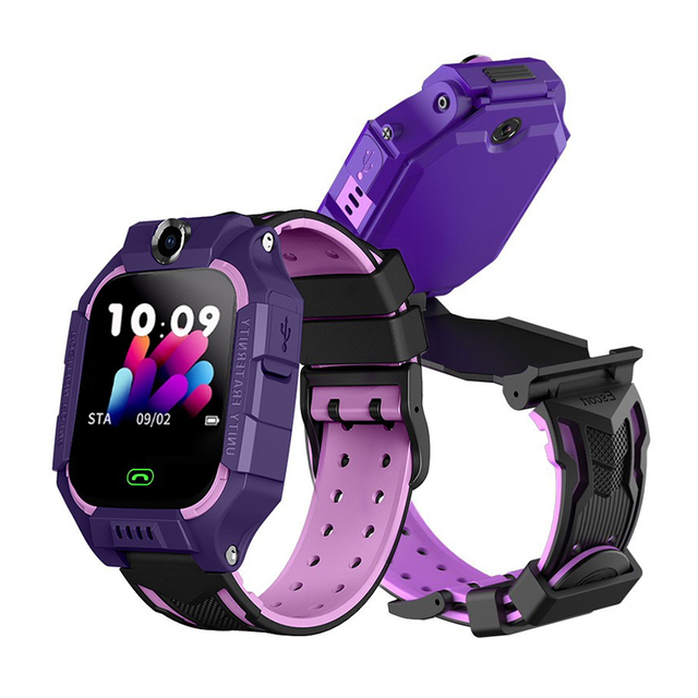 Детские смарт-часы MarconShop Smart baby watch Z6 фиолетовые