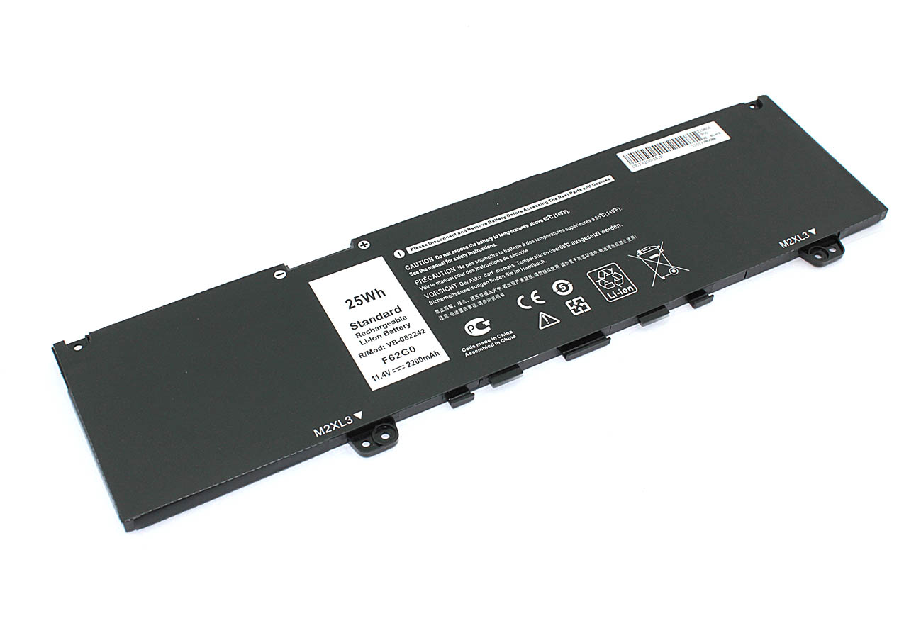 Аккумулятор для ноутбука Dell Inspiron 13 7373 F62G0 11.4V 2200mAh OEM