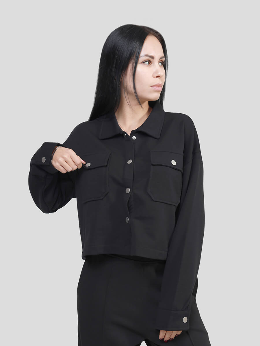 Рубашка женская Vitacci SP7671-01 черная S
