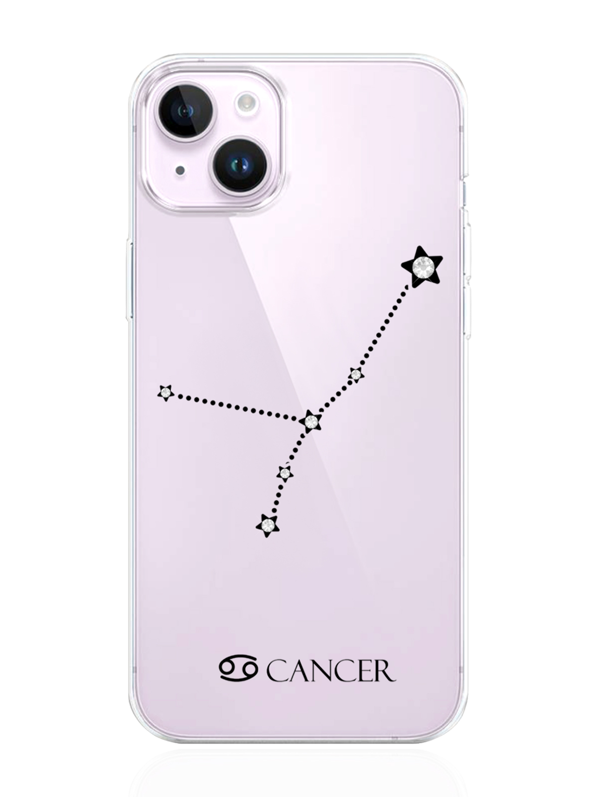 Чехол MustHaveCase для iPhone 14 Plus с инкрустацией кристаллами Lux Рак Cancer