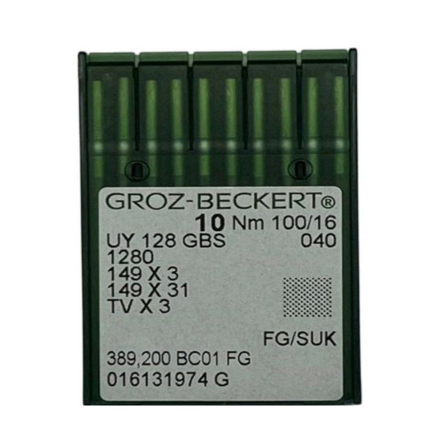 Иглы промышленные Groz-Beckert UY 128 GAS SUK 100, 10 шт