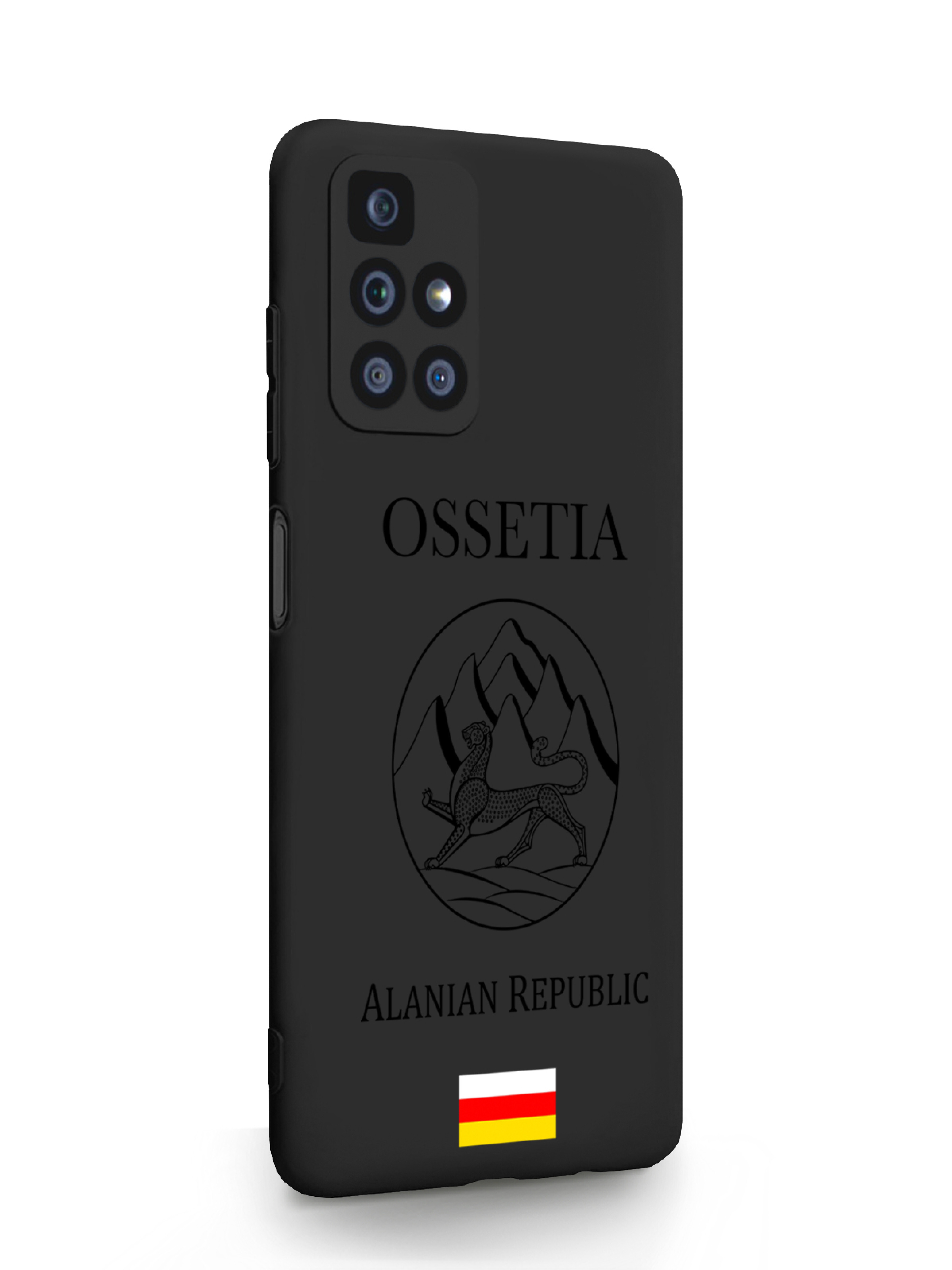 Чехол MustHaveCase Xiaomi Redmi 10 Черный лаковый Герб Северной Осетии черный