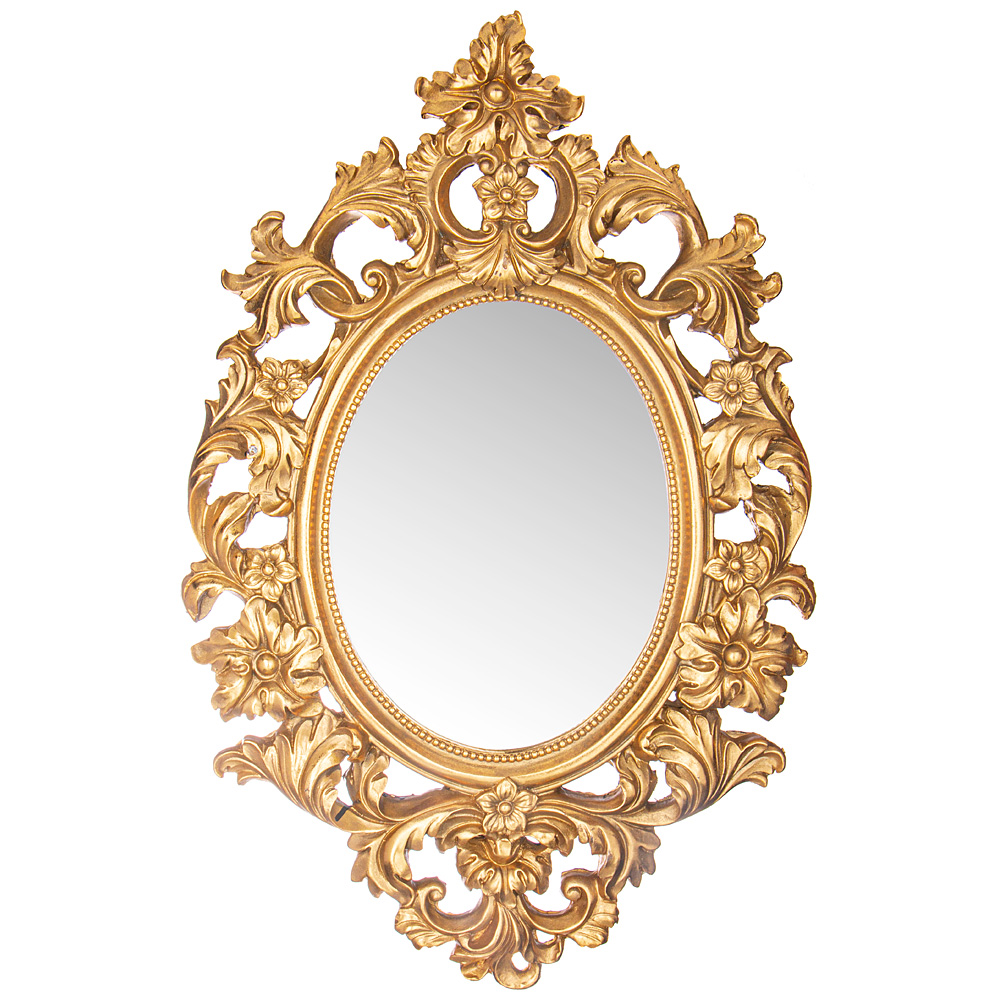 Зеркало настенное Lefard коллекция рококо золотистый 46х3.5х72