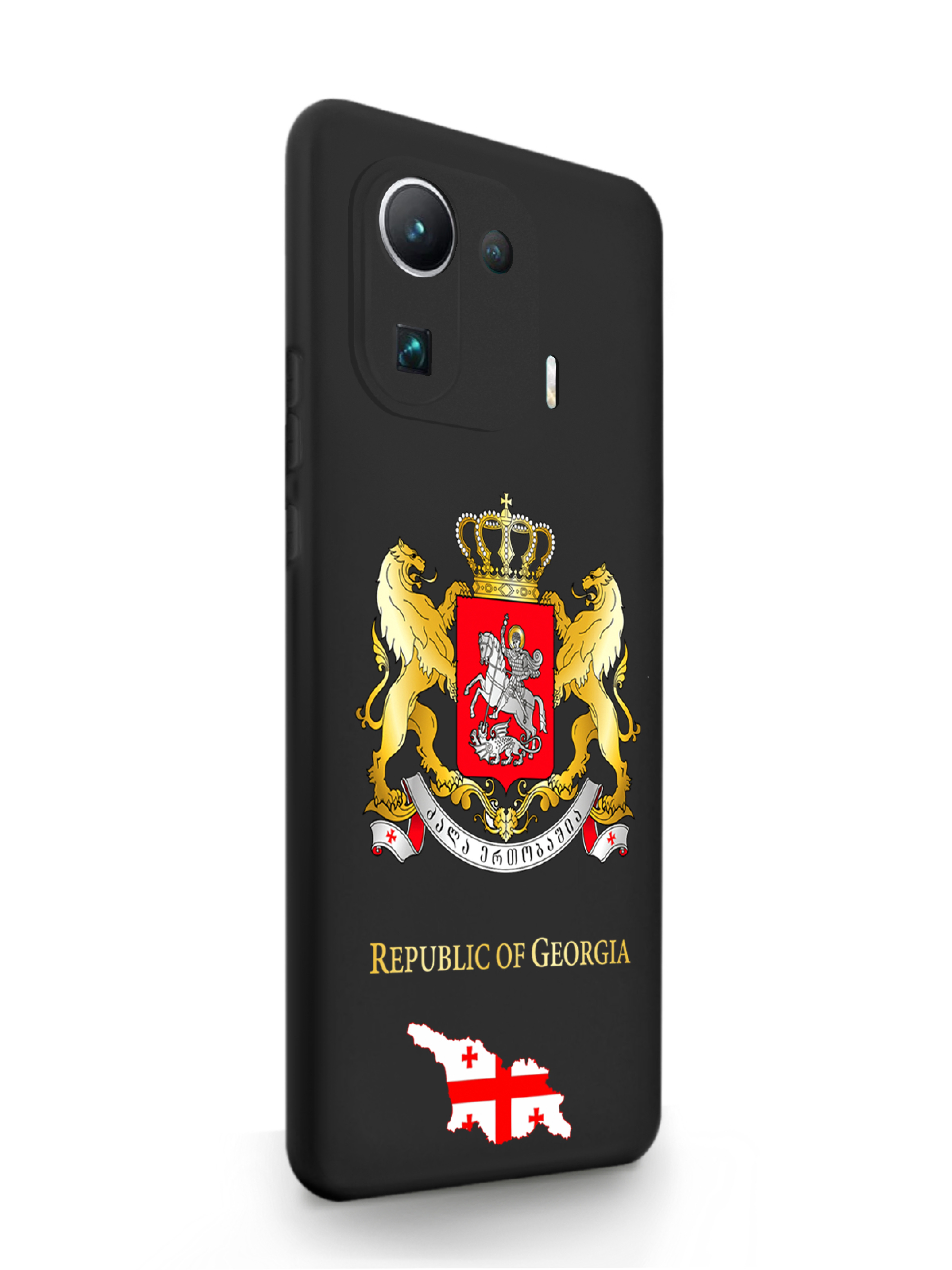 Чехол MustHaveCase Xiaomi Mi 11 Pro Герб Грузии черный