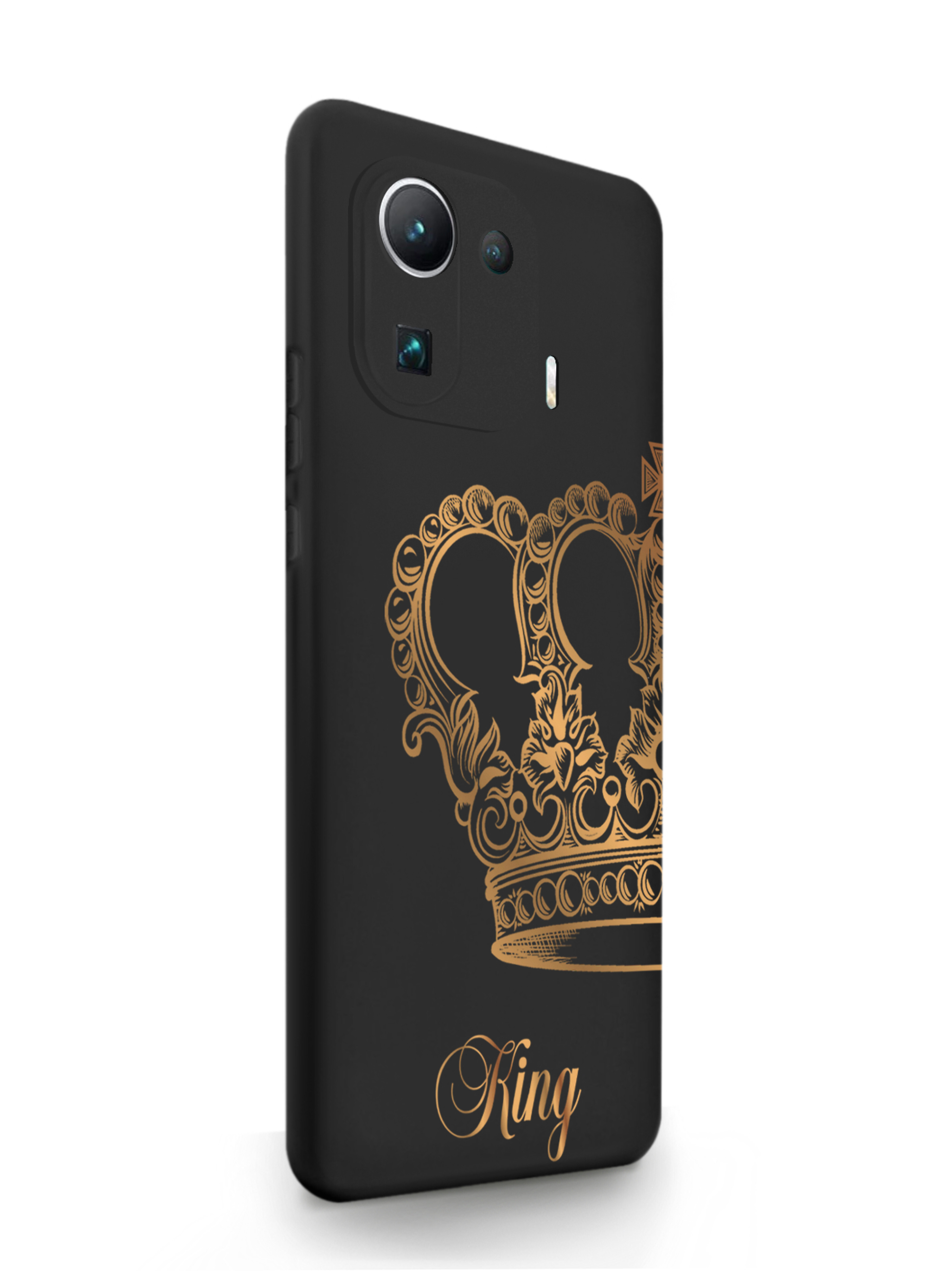 Чехол MustHaveCase Xiaomi Mi 11 Pro Парный чехол корона King черный