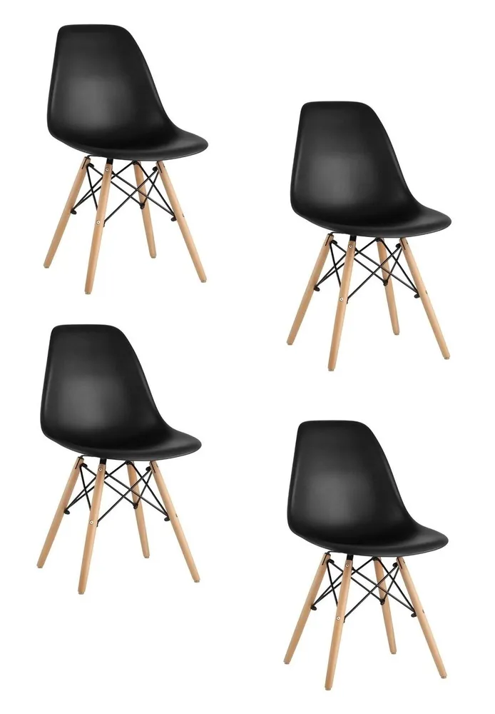 Комплект стульев Eames DSW 4 шт для кухни столовой гостиной кафе ресторана стулья для кухн