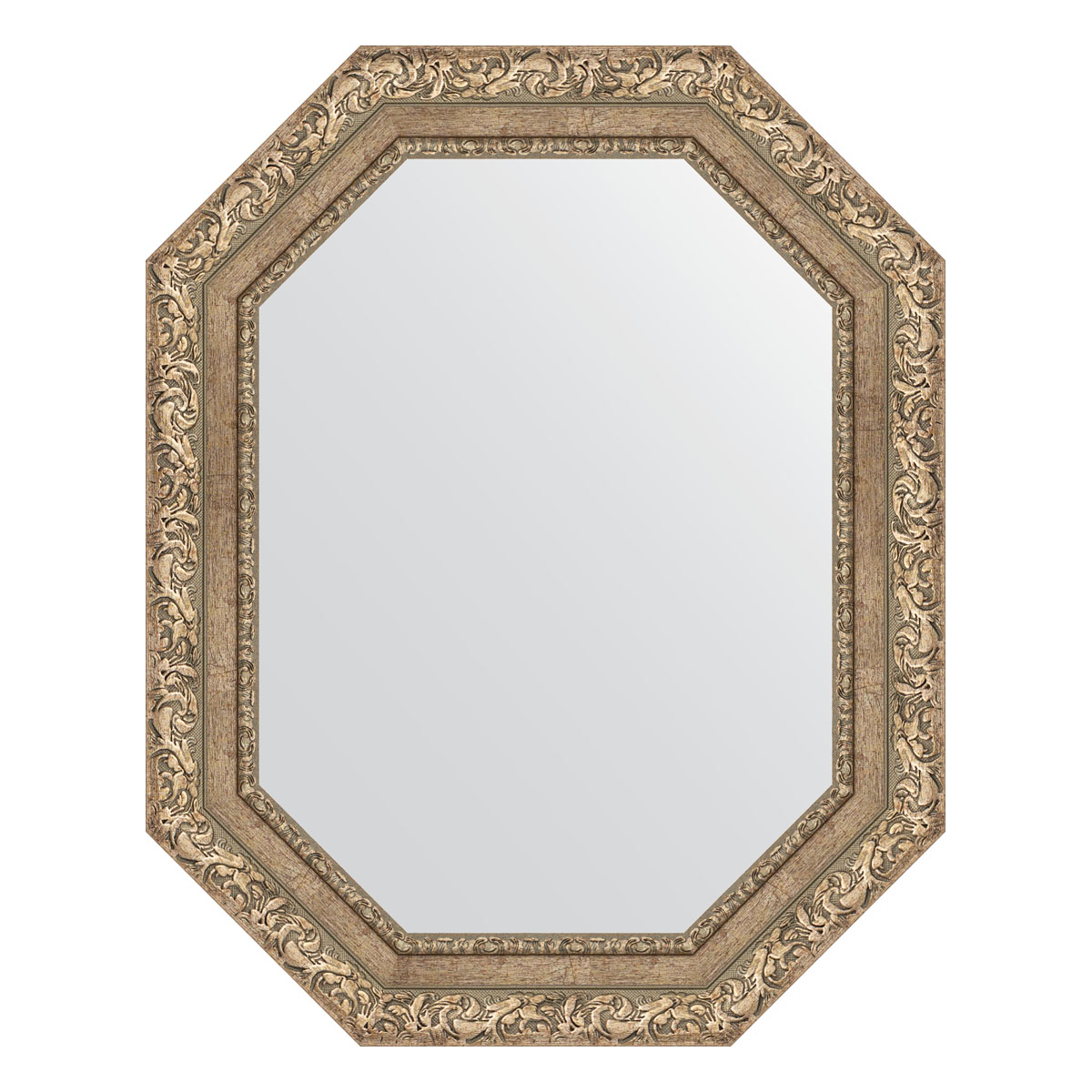 Зеркало в раме 60x75см Evoform BY 7150 виньетка античное серебро