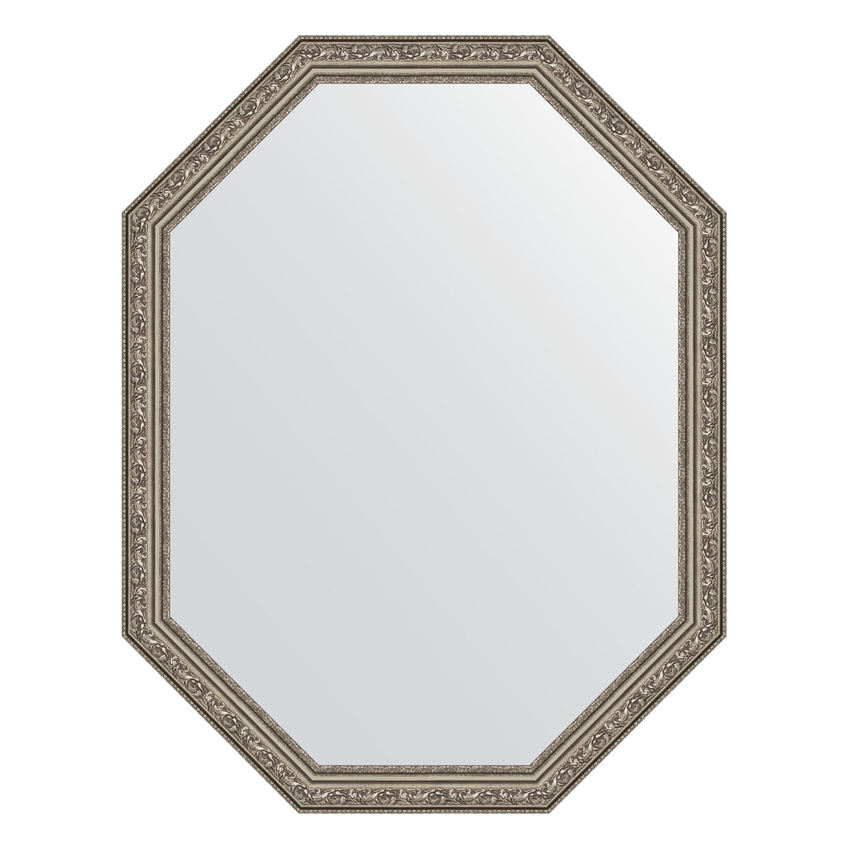 Зеркало в раме 70x90см Evoform BY 7028 виньетка состаренное серебро
