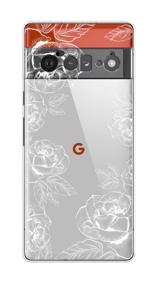 Чехол на Google Pixel 6 Pro "Розы графика"