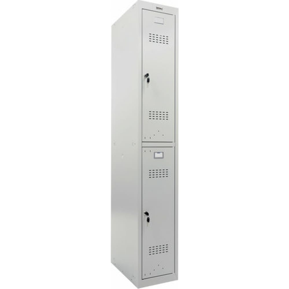 Металлический шкаф для одежды BRABIX LK 12-30 2 секции, 1830х300х500 мм, 18 кг 291133
