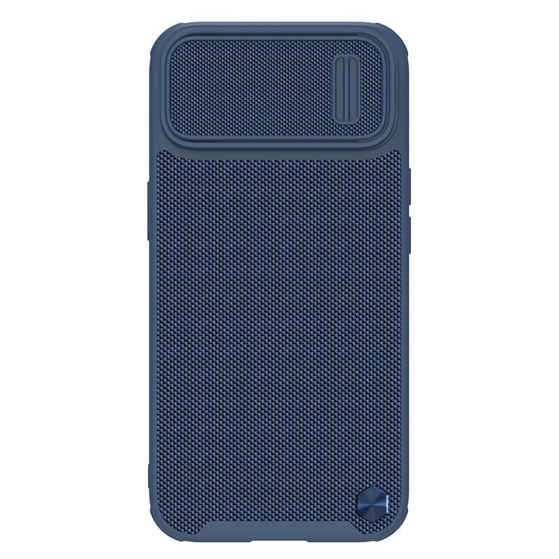 Чехол Nillkin Textured S Case с защитой камеры для iPhone 14 (синий)