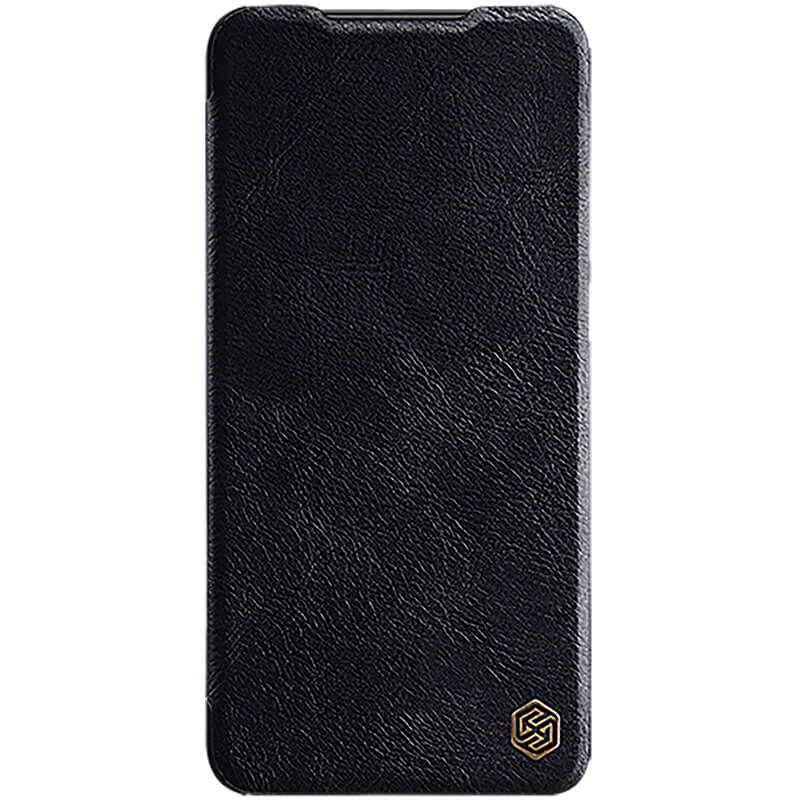Кожаный чехол-книжка Nillkin Leather Qin для Xiaomi Poco M4 Pro 4G (черный)