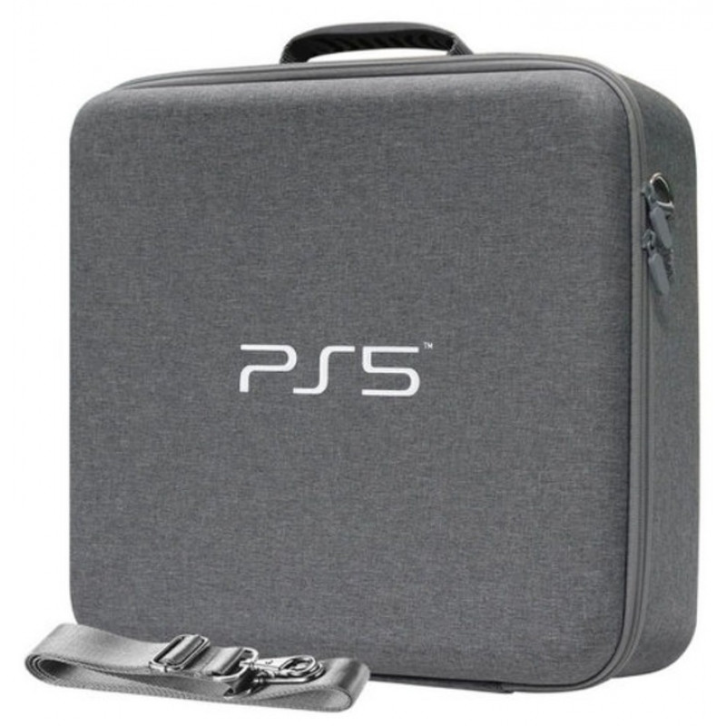Сумка для консоли PlayStation 5 и геймпадов (Серая) (PS5)