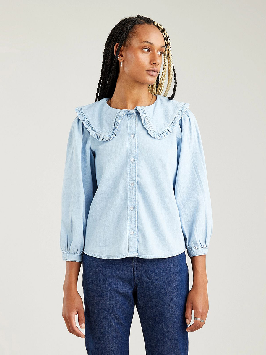 Блуза женская Levi's Women Mimmi Collar Blouse голубая M