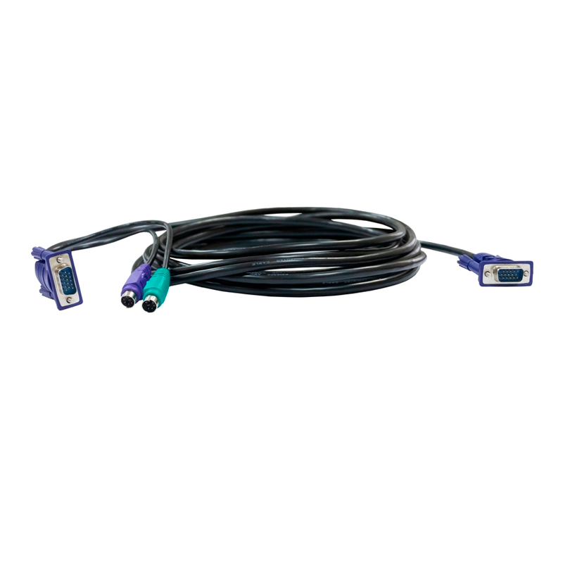 Кабель D-Link DKVM-CB/B1A Кабель KVM длиной 1,8 м с разъемами VGA и PS/2