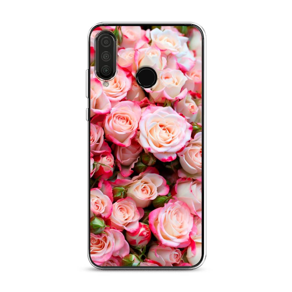 Чехол на Huawei P30 Lite/Honor 20S/20 Lite 2020 "Много роз"