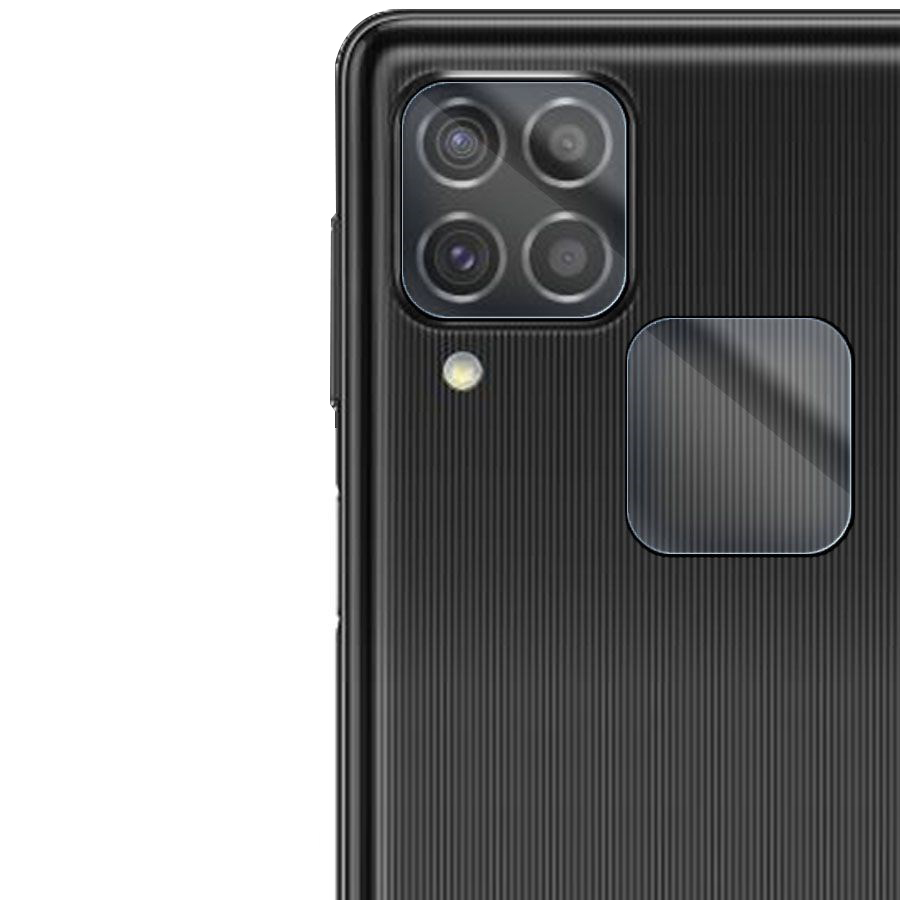 Стекло защитное гибридное для камеры Samsung Galaxy F62 (2 шт.)