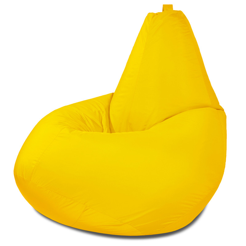 Кресло-мешок Puffmebel груша XXXXL желтый