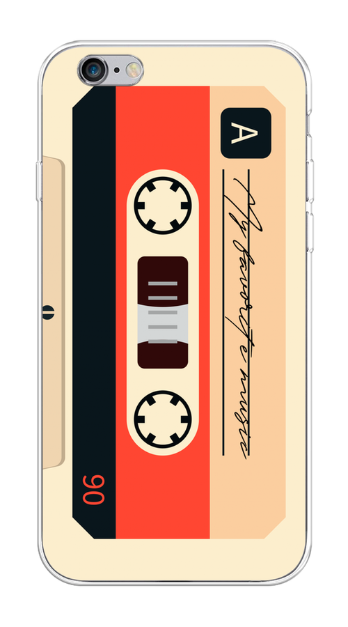 Чехол на Apple iPhone 6/6S "Бежевая кассета"