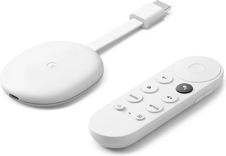 Смарт-приставка Google Chromecast c Google TV 4K 2/ белый