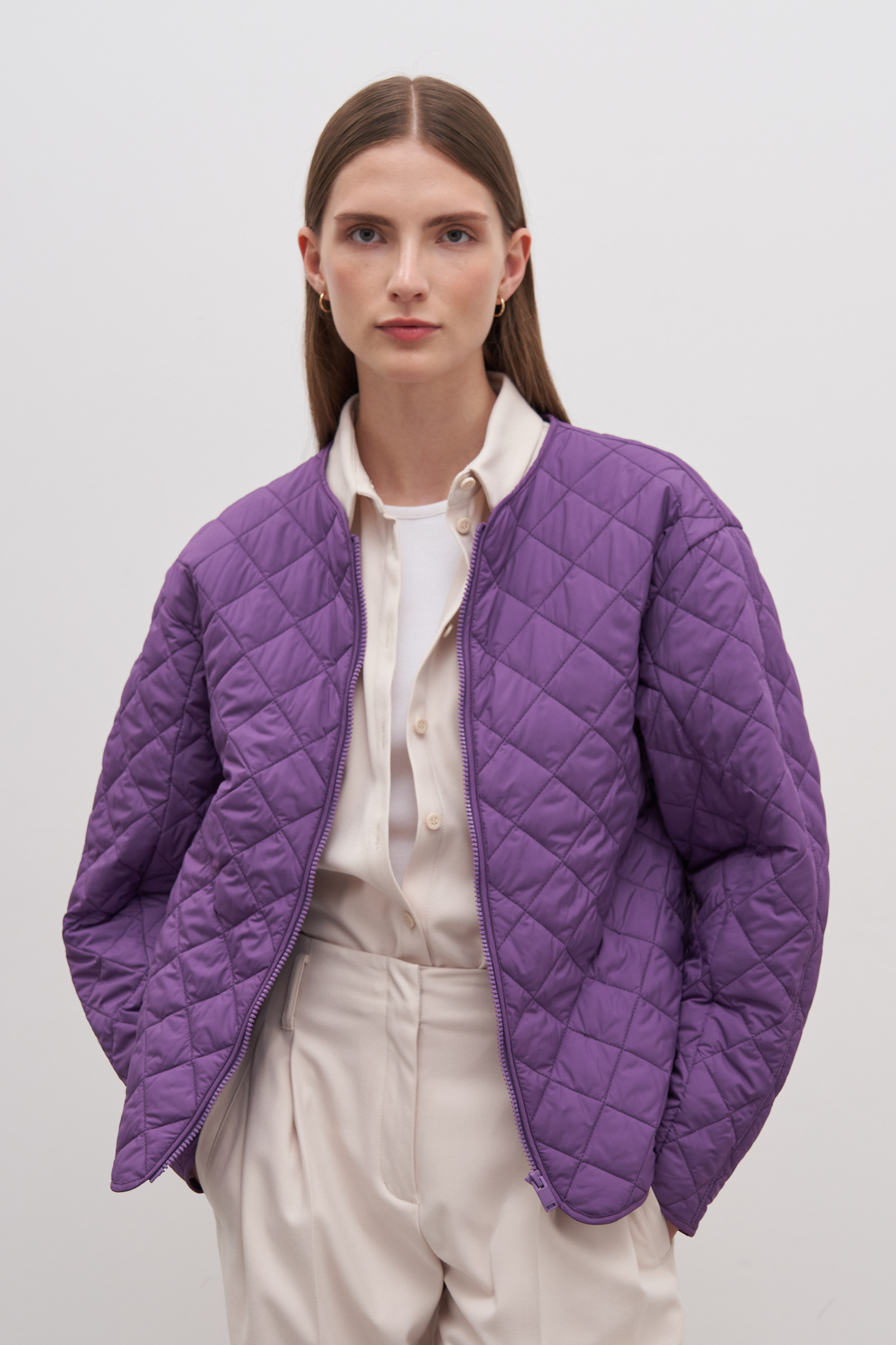 Куртка женская Finn Flare FAD11028 фиолетовая XS