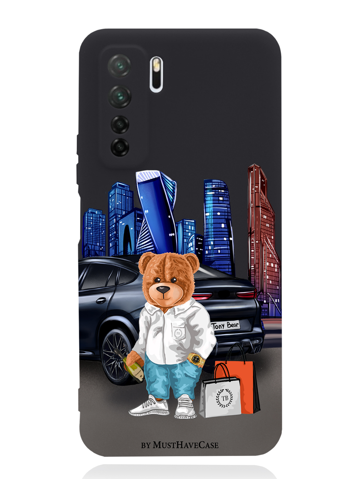 Чехол MustHaveCase Huawei P40 Lite Тони Москва Сити