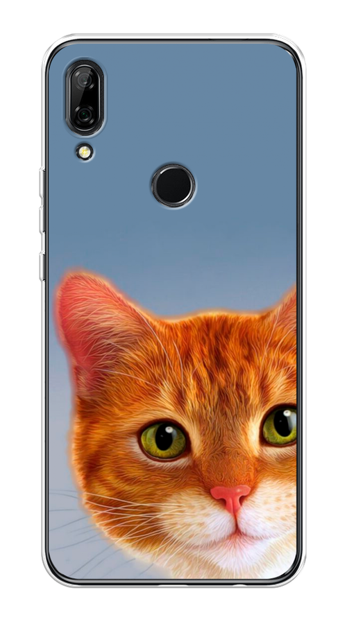 Чехол на Honor 9X/Huawei P Smart Z "Любопытный котик"