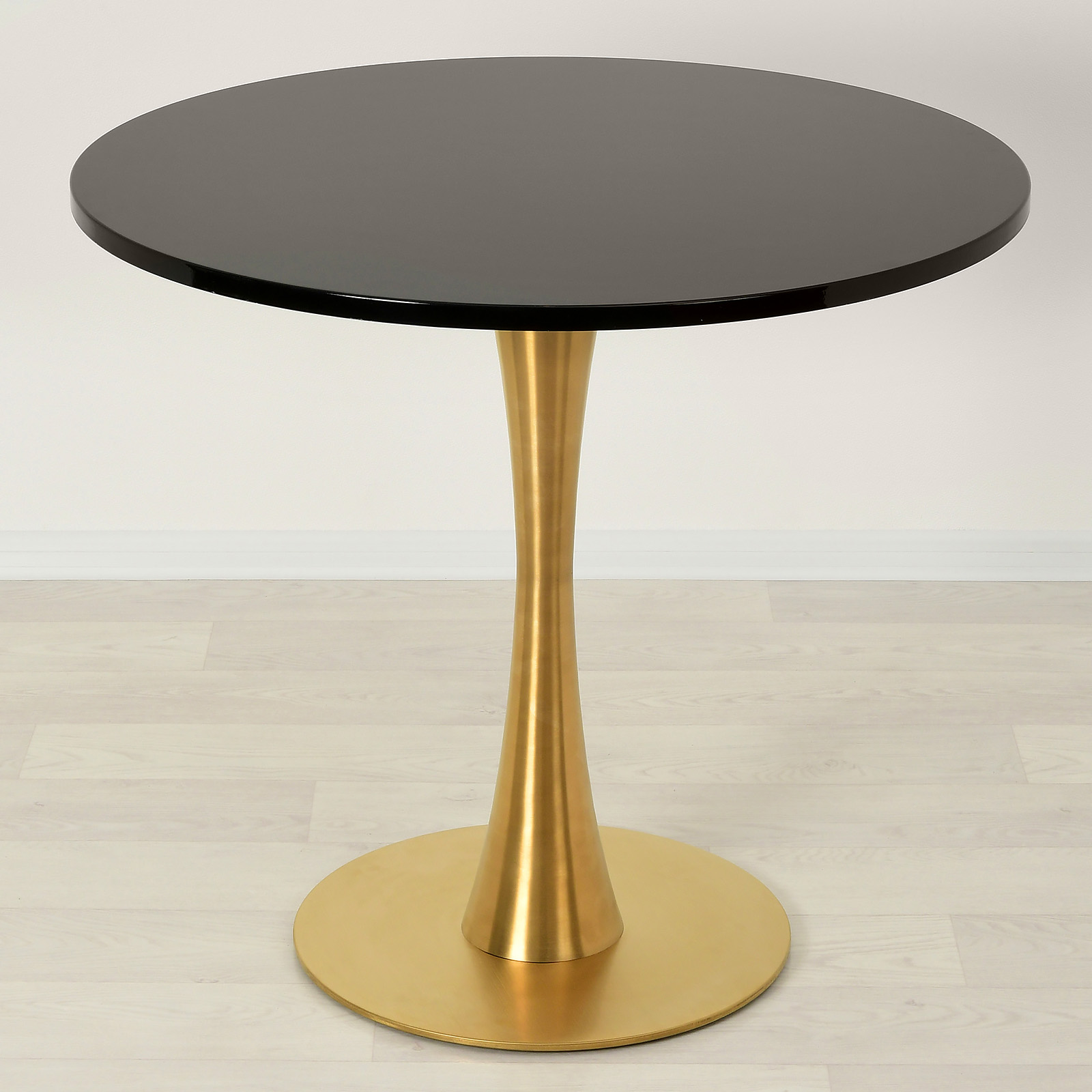 Кухонный стол Mebel Apartment Tulip 18 черный/золото D80