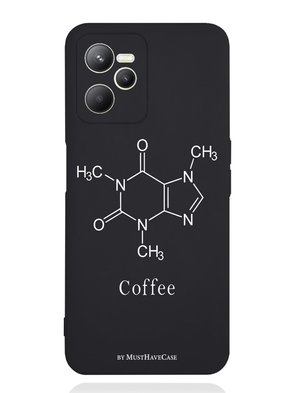 Чехол MustHaveCase RealMe C35 Молекула кофе