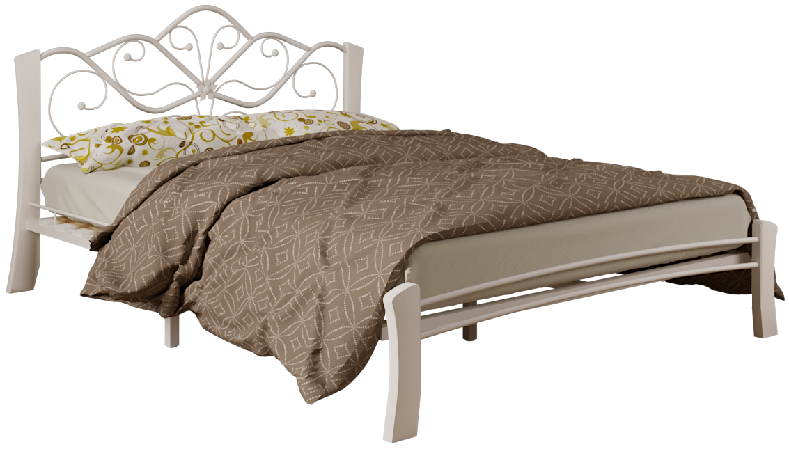 Полутораспальная кровать Woodville Виктори 4 140х200 белая