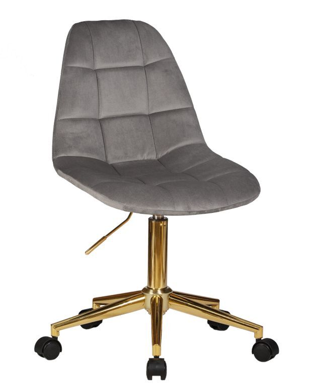 Офисное кресло Империя стульев DIANA VELOUR серый LM-9800-Gold (MJ9-75)