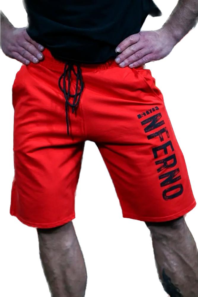 Спортивные шорты мужские INFERNO style Ш-001-001 красные 3XL