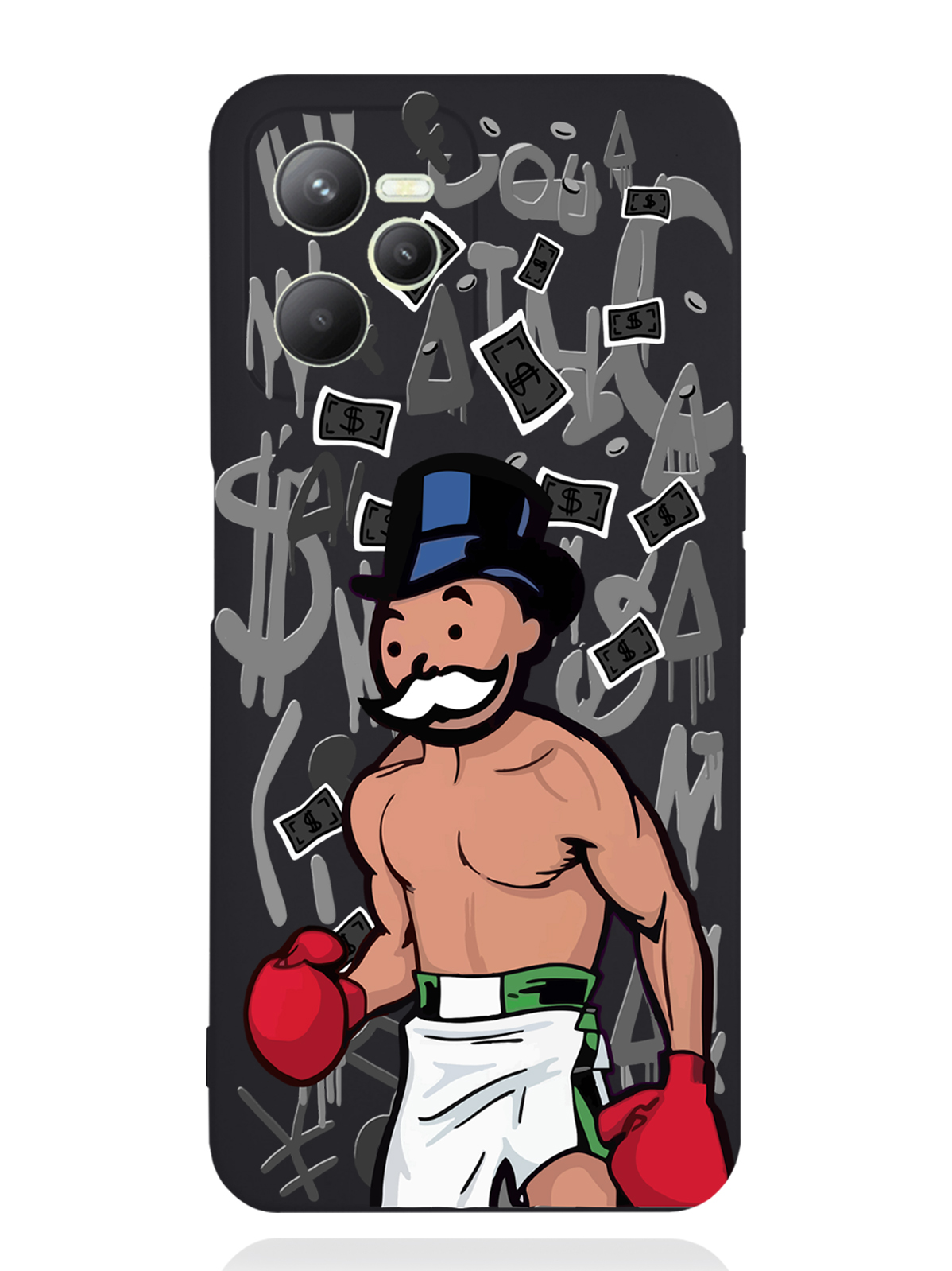 Чехол MustHaveCase RealMe C35 Monopoly Boxing Монополия Боксер