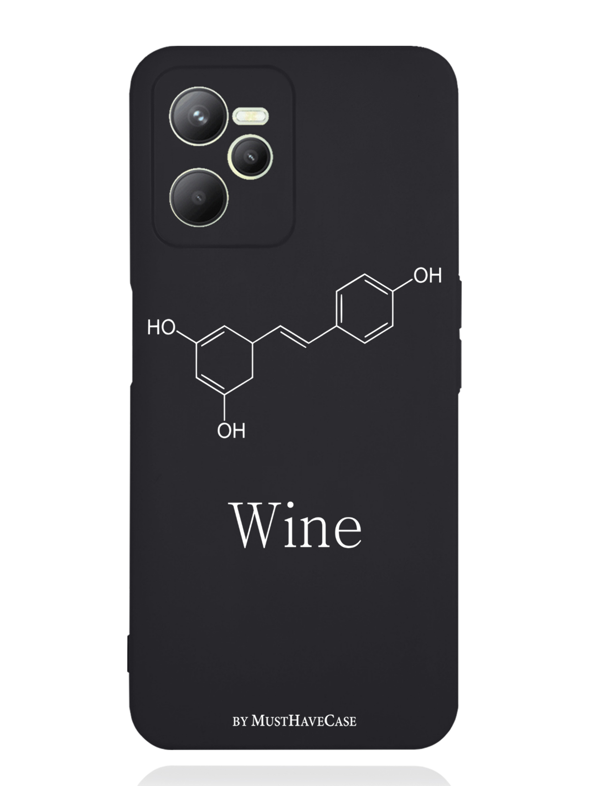 Чехол MustHaveCase RealMe C35 Молекула вина