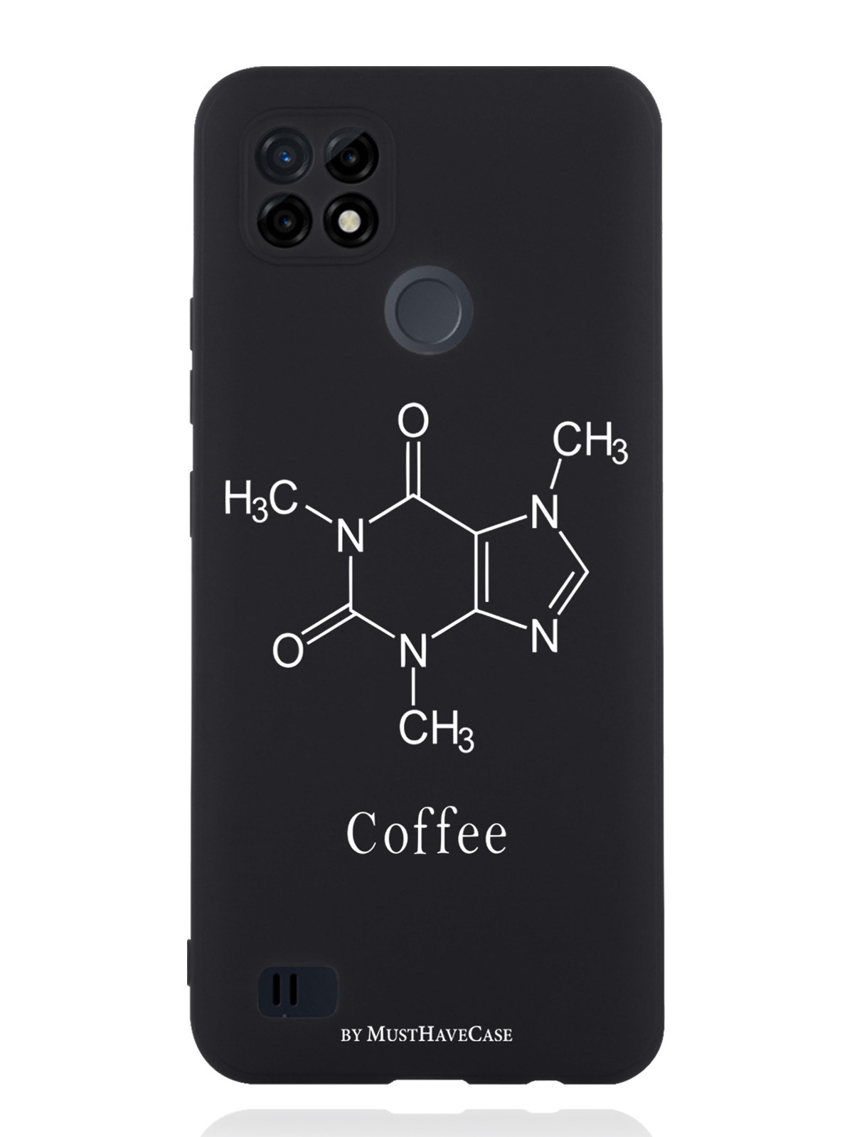 Чехол MustHaveCase RealMe C21 Молекула кофе