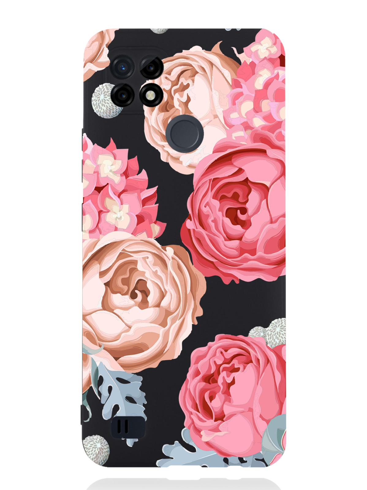 Чехол MustHaveCase RealMe C21 Пионы