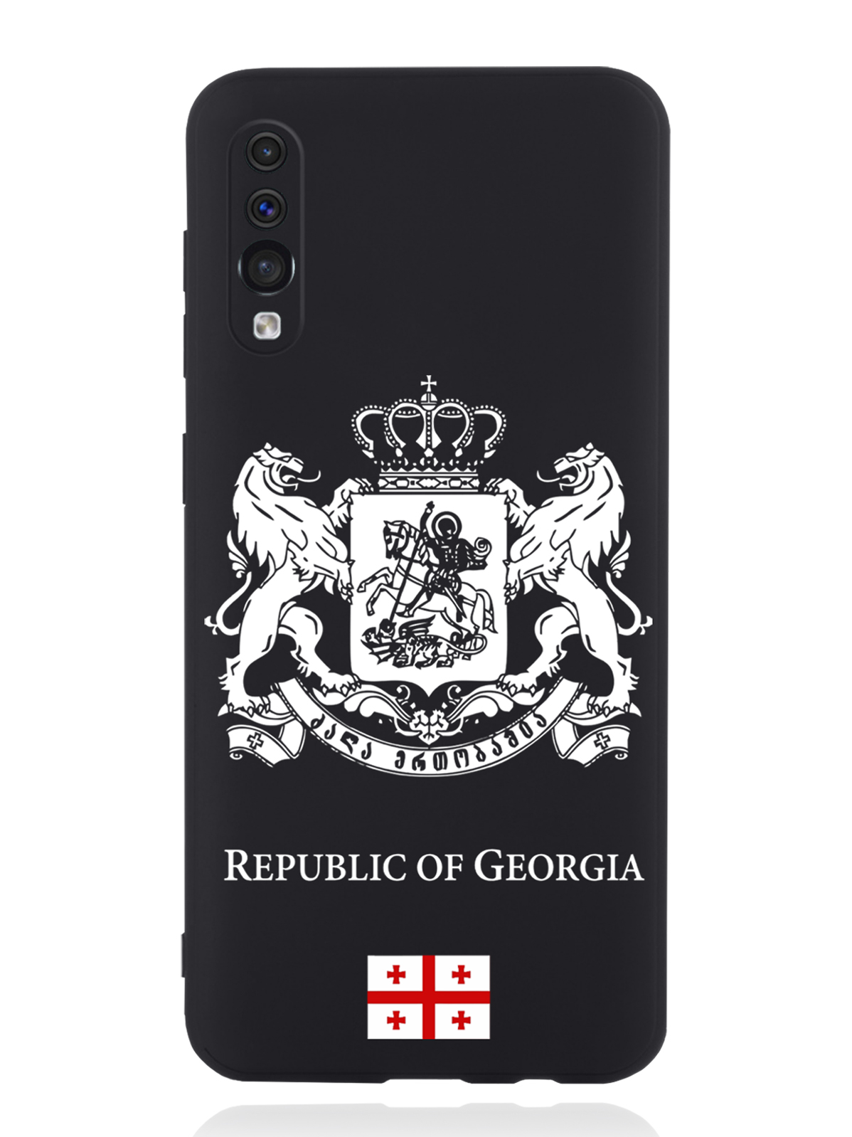 Чехол SignumCase Samsung Galaxy A50 Белый Герб Грузии