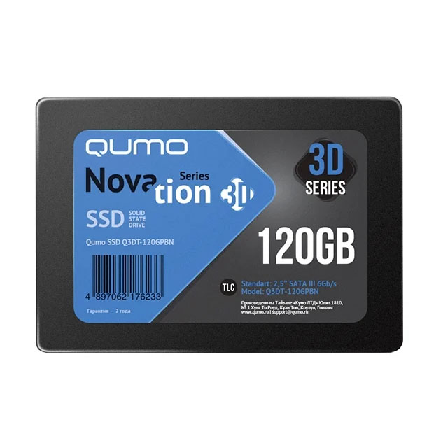 SSD накопитель QUMO Novation 2.5" 120 ГБ (Q3DM-128GAEN)