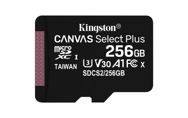 Карта памяти Kingston 256GB Canvas Select Plus + адаптер (SDCS2/256GB)