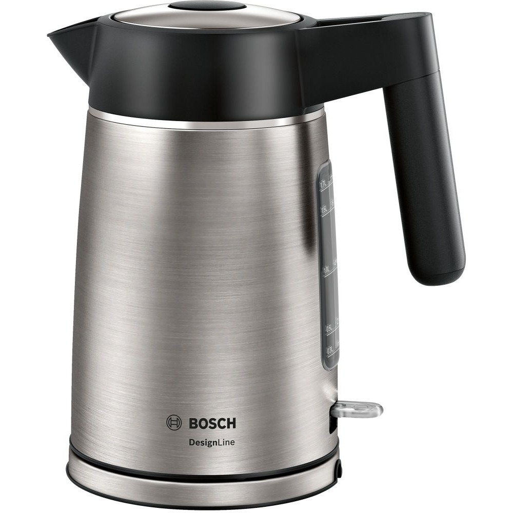 Чайник электрический Bosch TWK5P480 1.7 л серебристый, черный