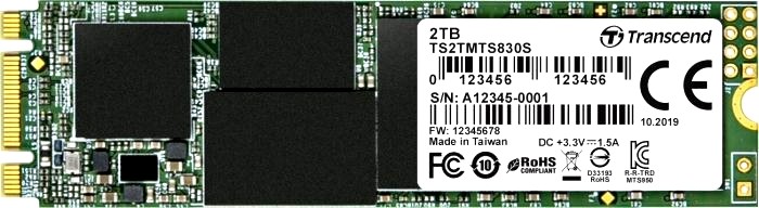 SSD накопитель Transcend MTS830 M.2 2280 2 ТБ (TS2TMTS830S)