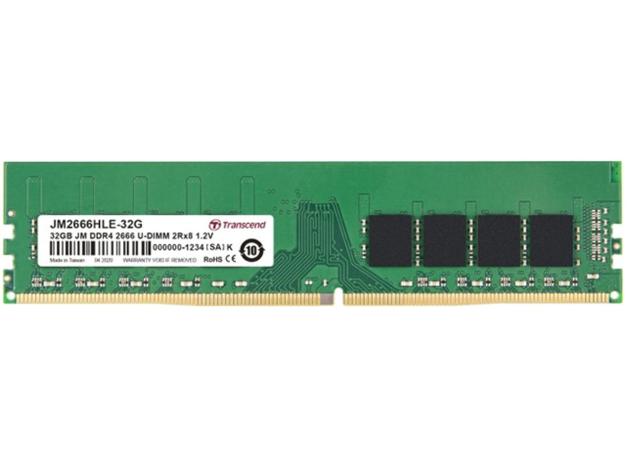 Оперативная память Transcend 32Gb DDR4 2666MHz (JM2666HLE-32G)