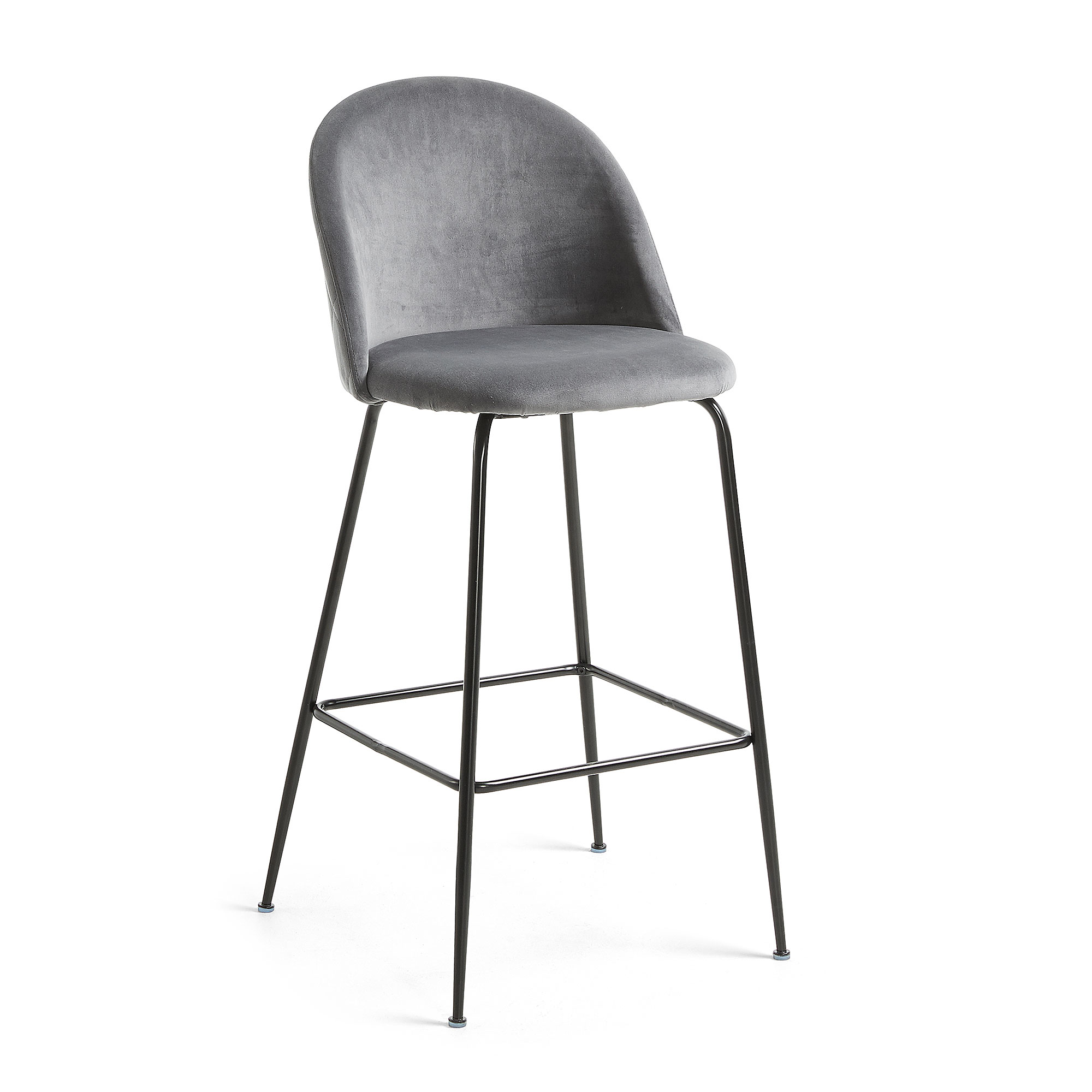 Барный стул La Forma 71374, серый/черный