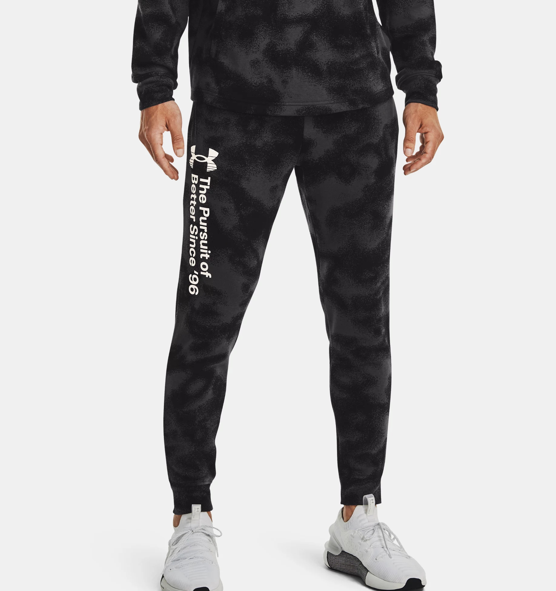 Брюки мужские Under Armour UA Rival Terry Novelty Jgr, черные XL