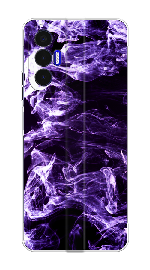 Чехол на Tecno Pova 3 "Фиолетовый дым"