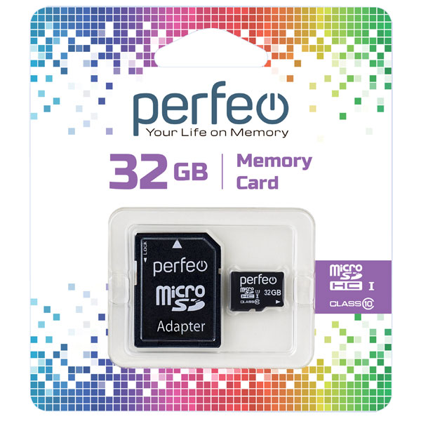Карта памяти Perfeo microSD 32GB High-Capacity Class 10