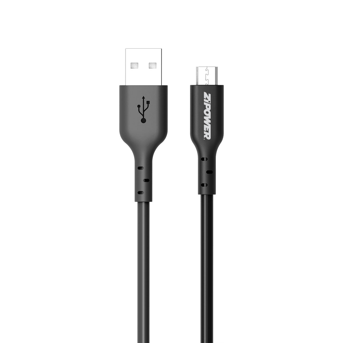Кабель ZIPOWER PM6665 USB - Micro USB 1 м, черный