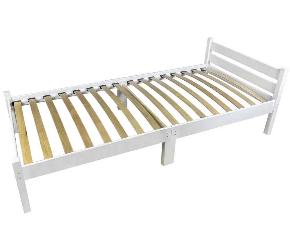 Кровать односпальная Solarius с ортопедическим основанием 90х200 см, цвет белый